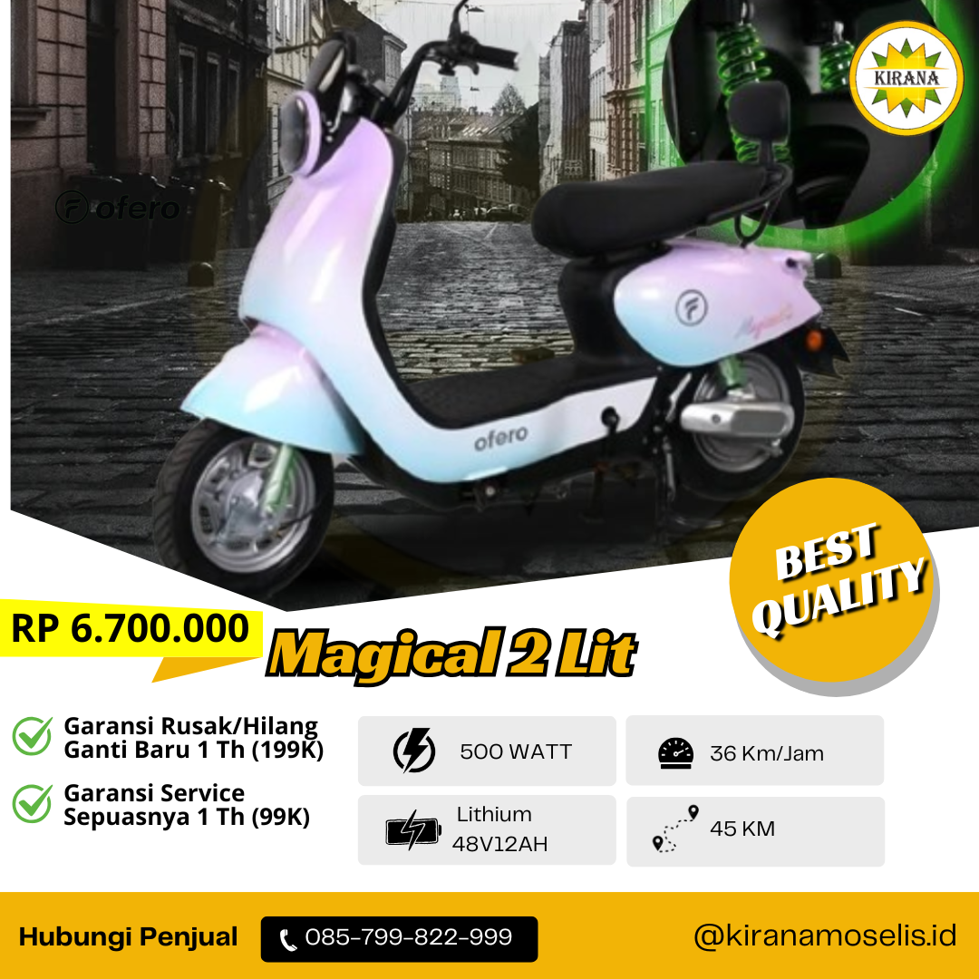OFERO E-BIKE MAGICAL 2 LITHIUM | Kirana Solo
