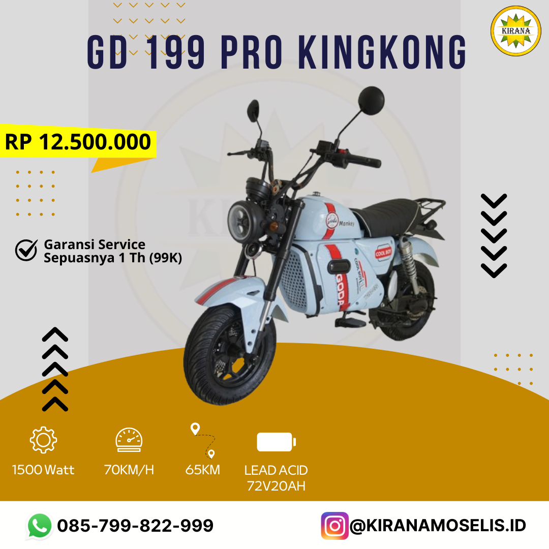 GODA E-MOTOR GD1990 PRO KINGKONG | Kirana Solo
